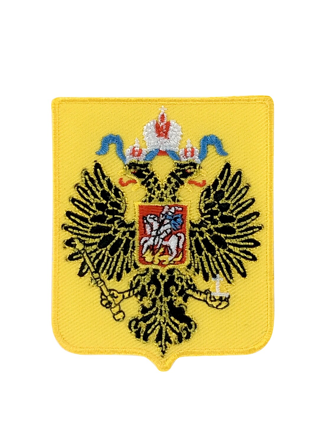 Patch Flag Coat of Arms Shield Emblem Embroidered Badge Russia Tsar ...