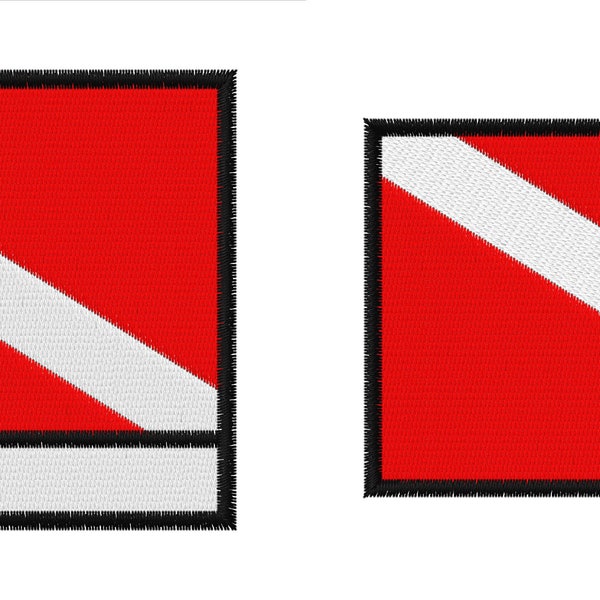 Dive Flag Embroidery - Etsy