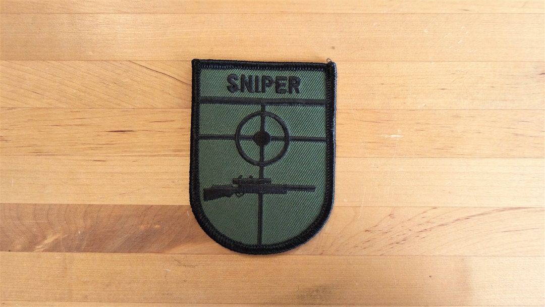 Patch Patches Embroidery Iron on Sniper Airsoft Applique Vintage Kawaii ...
