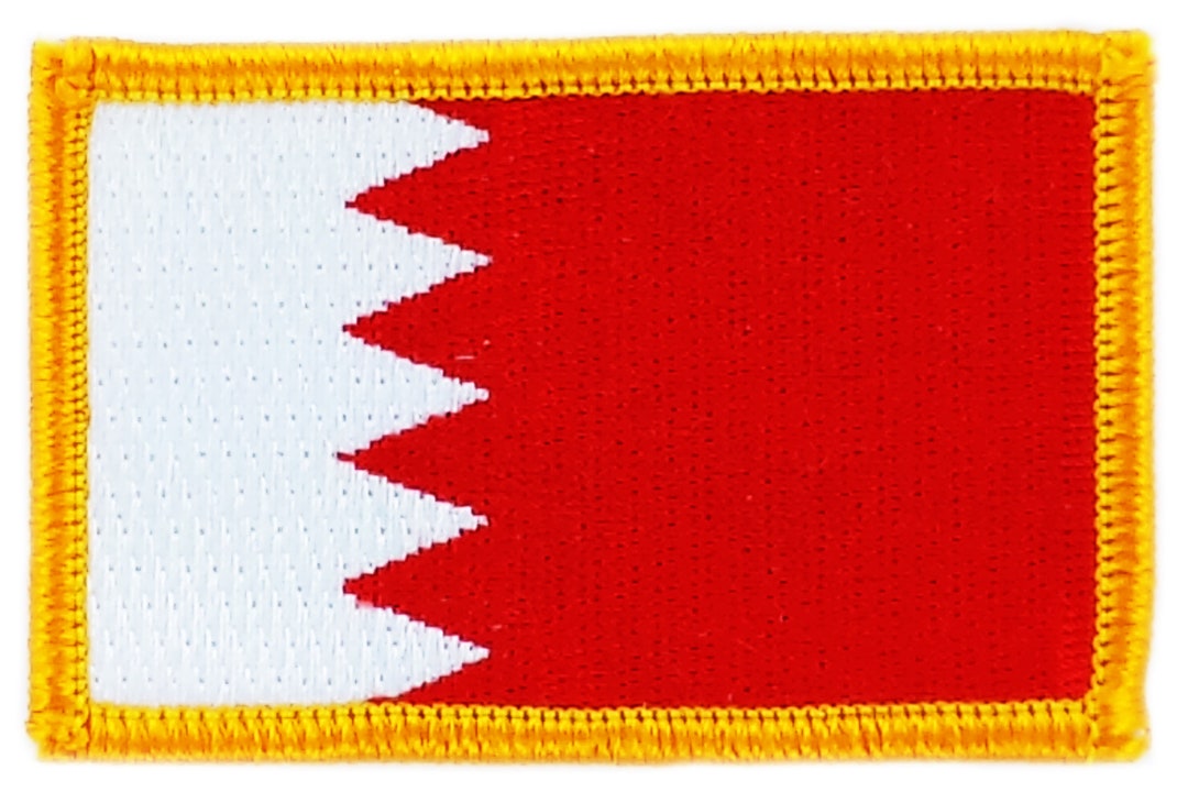 FLAG Patch Backpack National Iron on Glue Embroidered Applique Bahrain ...
