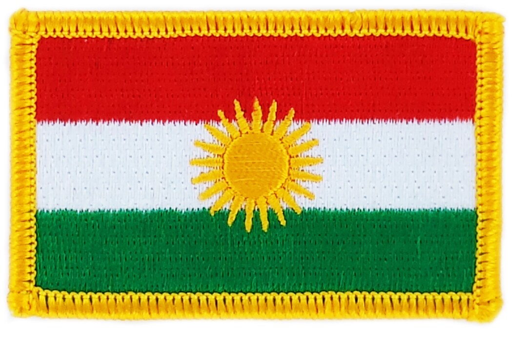FLAG Patch Backpack National Iron on Glue Embroidered Applique Kurdistan - Etsy