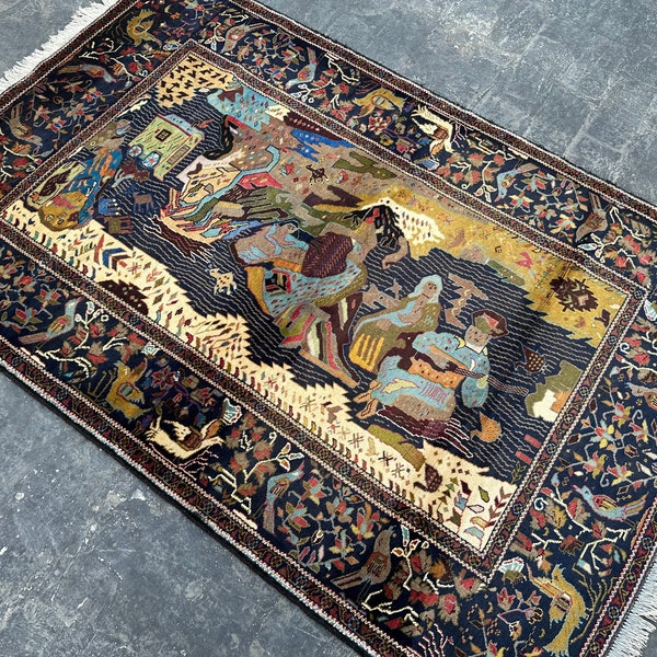 Pictorial Rug - Etsy