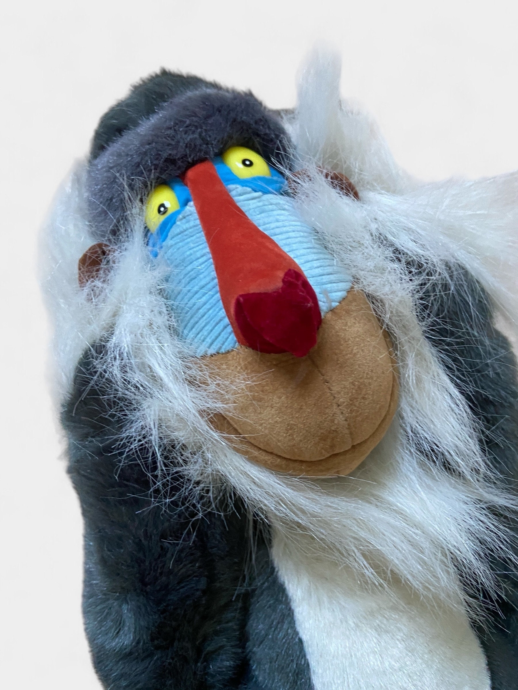 Vintage Rafiki Plush Monkey Lion King Doll, Velcro Hands, Large Size ...