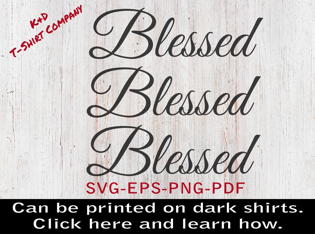 Blessed Png Blessed Svg Thankful Svg Grateful Svg iron On - Etsy