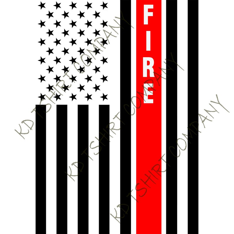 Thin Red Line SVG Fire Shirt USA Flag Shirt Fire Lives Matter - Etsy