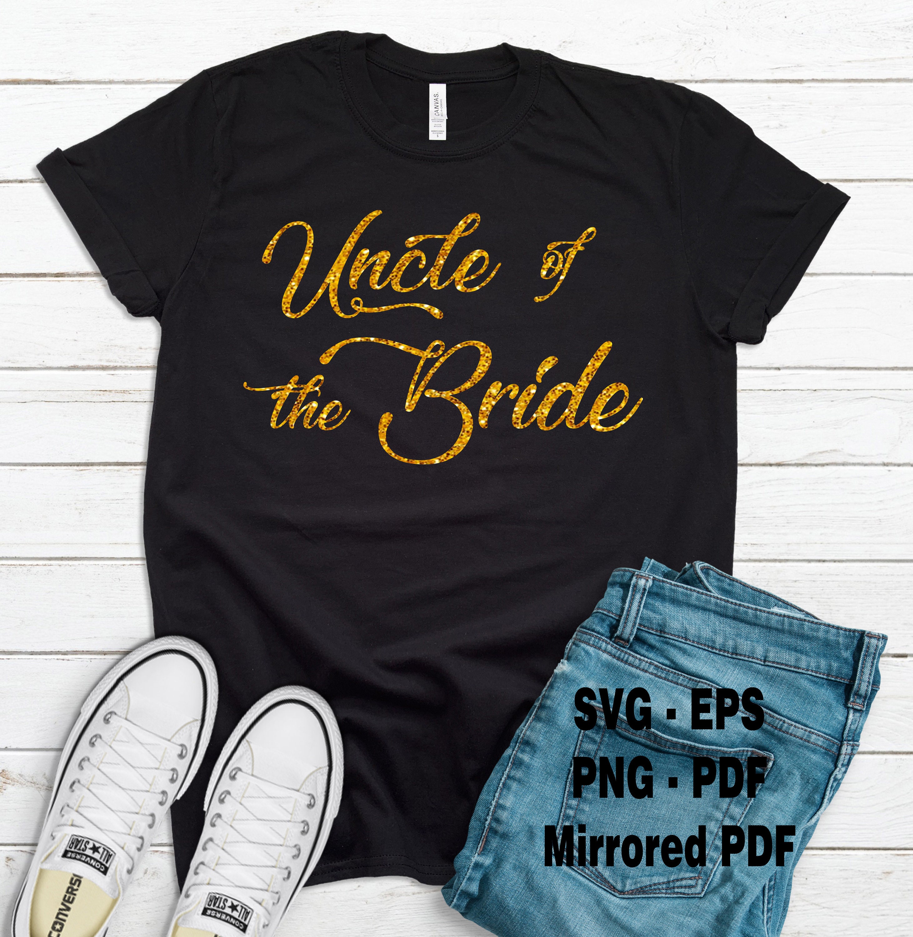 Uncle of the bride SVG bachelorette party shirt and tank top | Etsy