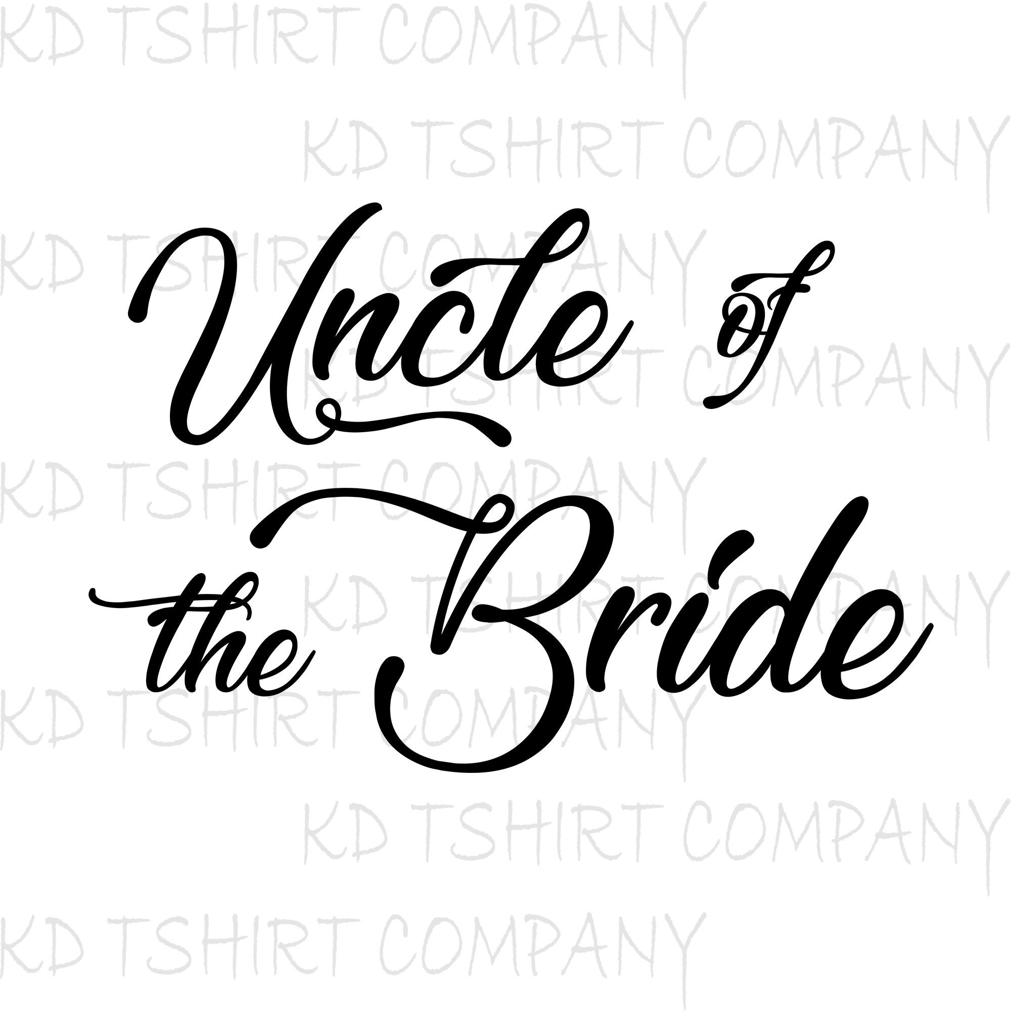 Uncle of the bride SVG bachelorette party shirt and tank top | Etsy