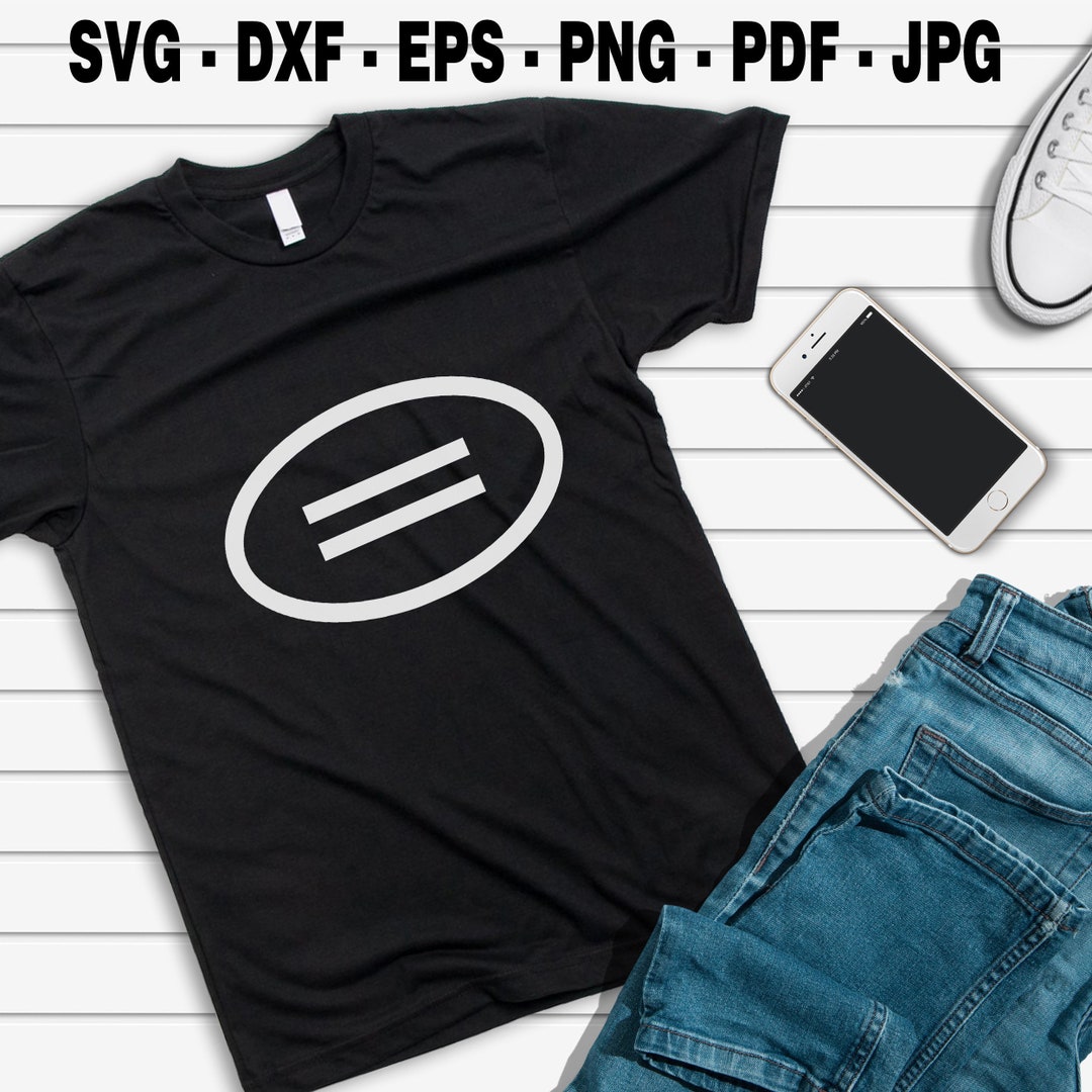 Equality Symbol Svg, Silhoutte, Cut File - Etsy