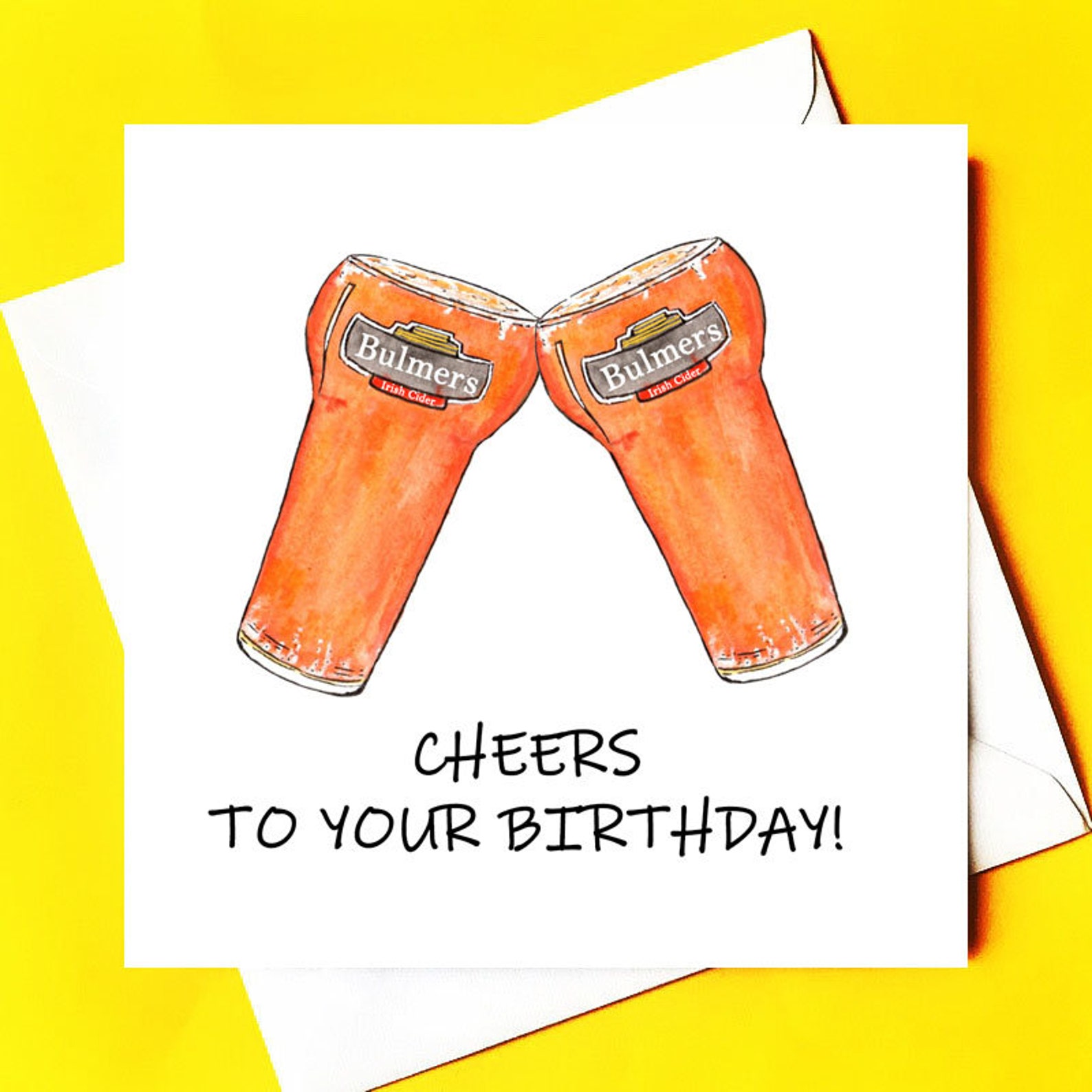 Cheers to Your Birthday bulmers sláinte Ar Do Bhreithlá - Etsy