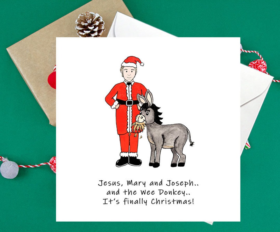 Jesus, Mary & Joseph and the Wee Donkey *ted Hasting Christmas Card ...