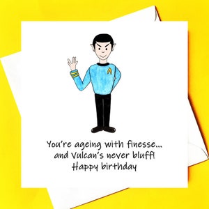 Spock Birthday Card - Etsy
