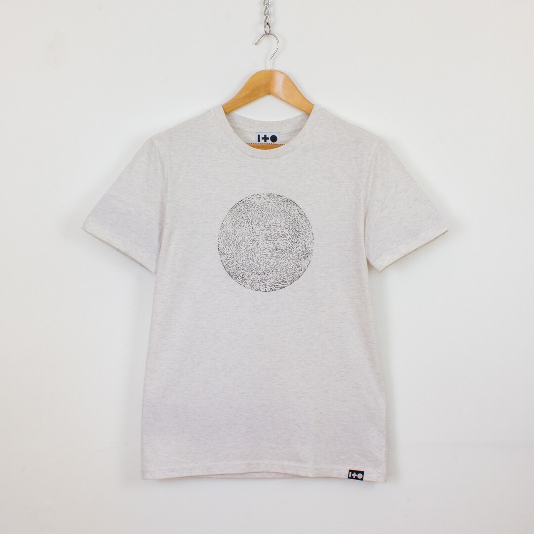 Generative Flow Pattern T-shirt - Abstract Graphic Tshirt, Organic ...