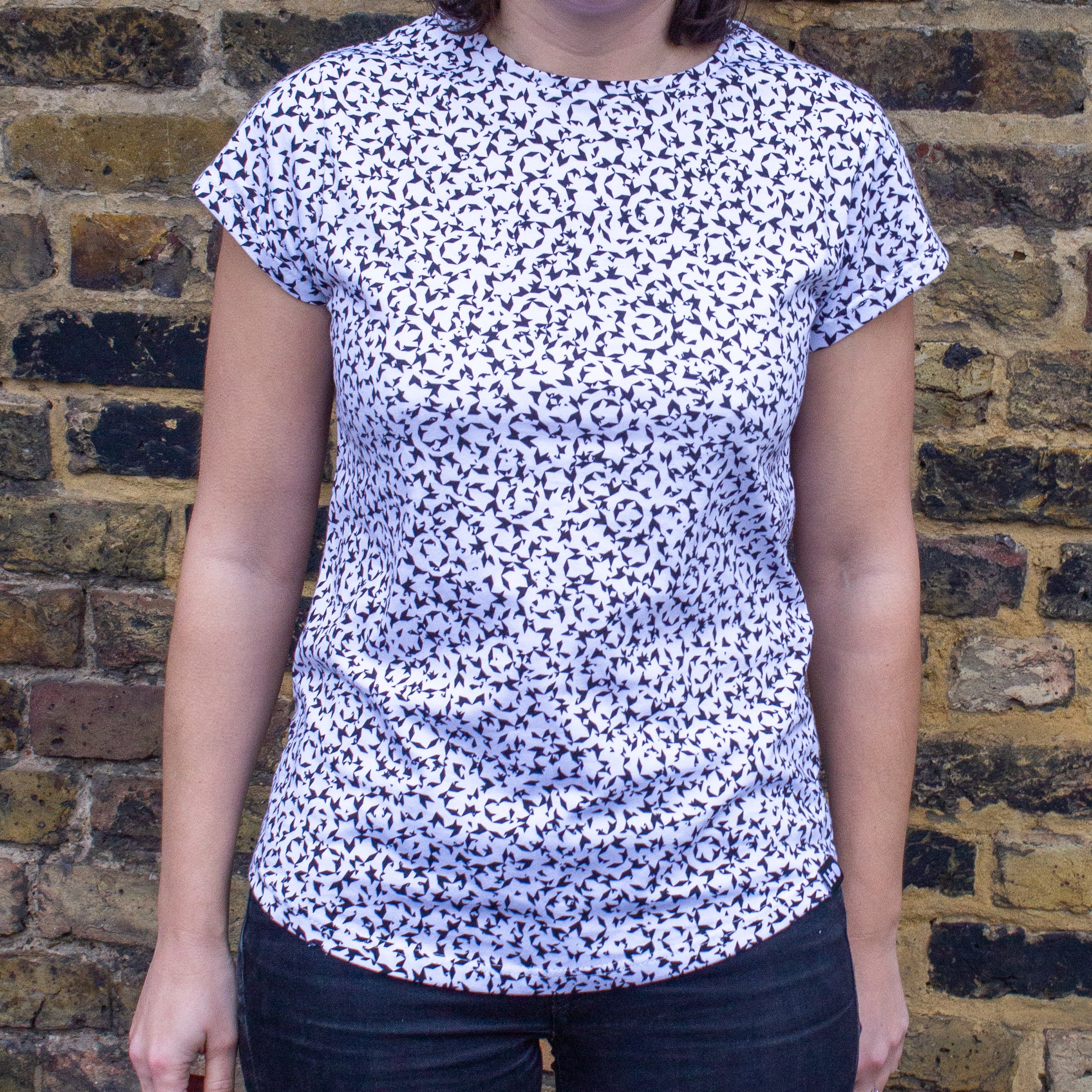 Penrose Tile Womens T-shirt, Maths Graphic Shirt, Ladies Geometric Tee ...