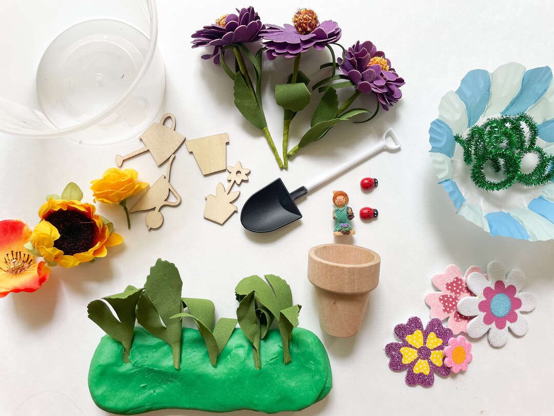 Garden Sensory Bin, Flower Sensory Bin, Spring Sensory Bin, Flower Play ...