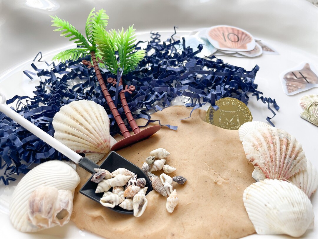 Beach Shells Sensory Bin, Play Dough Sensory, Sensory Bin, Flisat ...