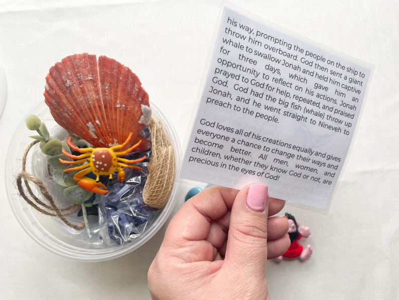 Jonah Sensory Bin Bible Sensory Jonah and the Whale Flisat - Etsy