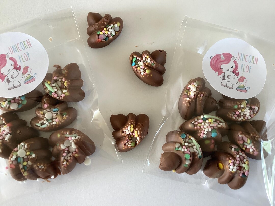Novelty Unicorn Poop/ Plop Chocolate Sweets - Etsy UK