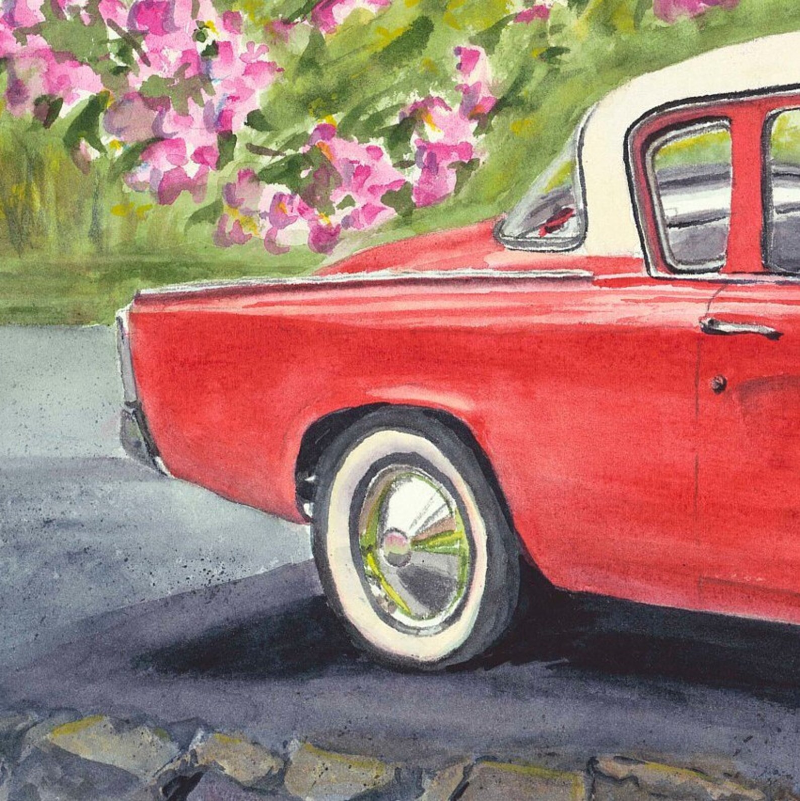Studebaker - '54 Studebaker Commander Coupe Giclee Art Print on ...