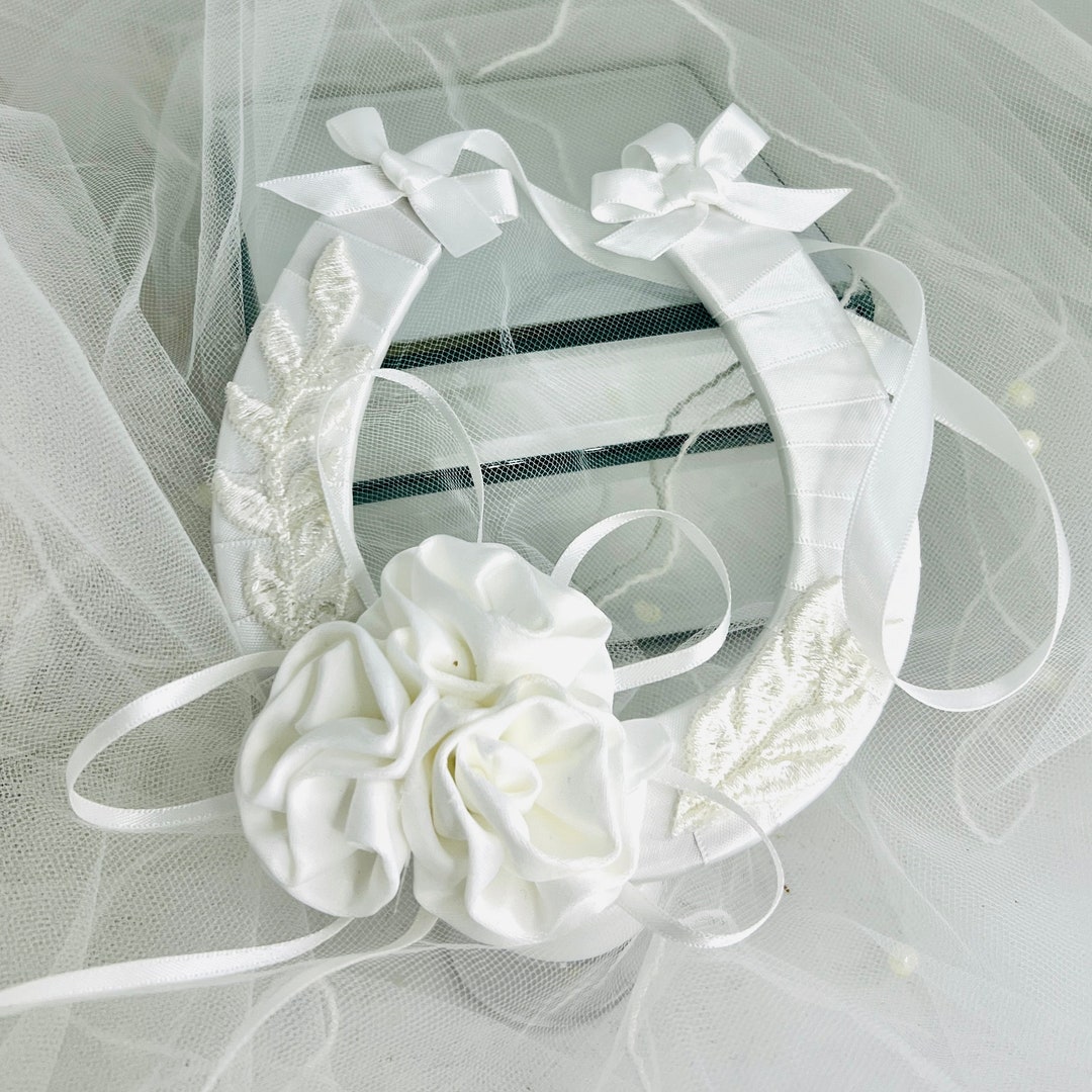 Bridal Horseshoe, off White Wedding Horseshoe, Good Luck Charm ...