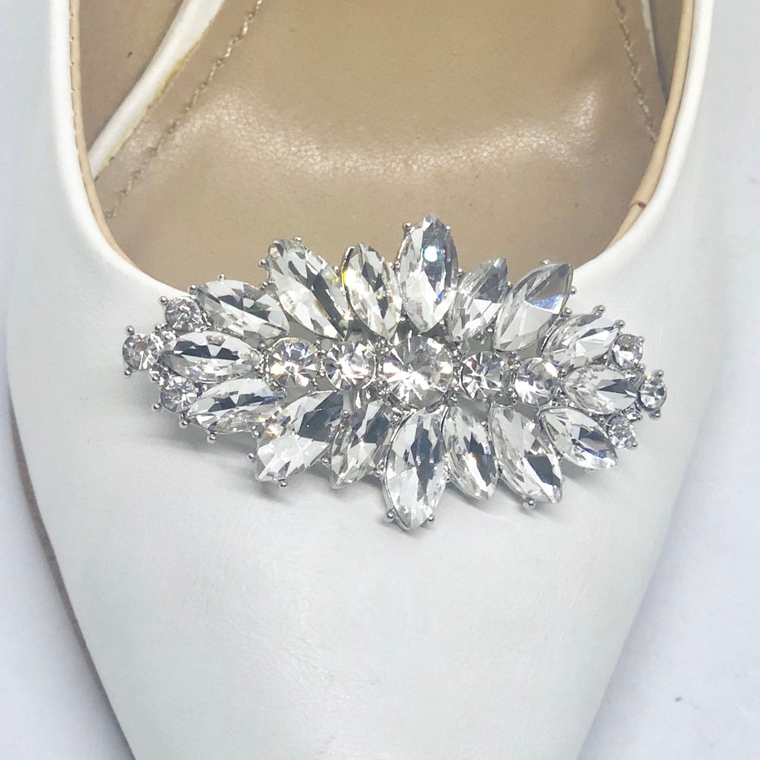 Crystal Bridal Shoe Clips: Sparkling Wedding Accessory - Etsy