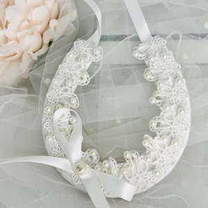 Bridal Horseshoe, off White Wedding Horseshoe, Bling Horseshoe, Good ...