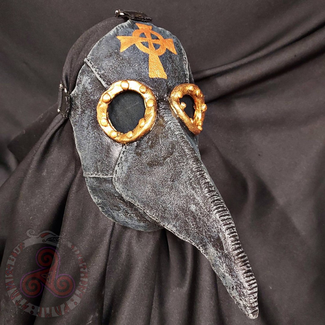 Gothic Steampunk Plague Doctor Mask With Celtic Cross - Etsy