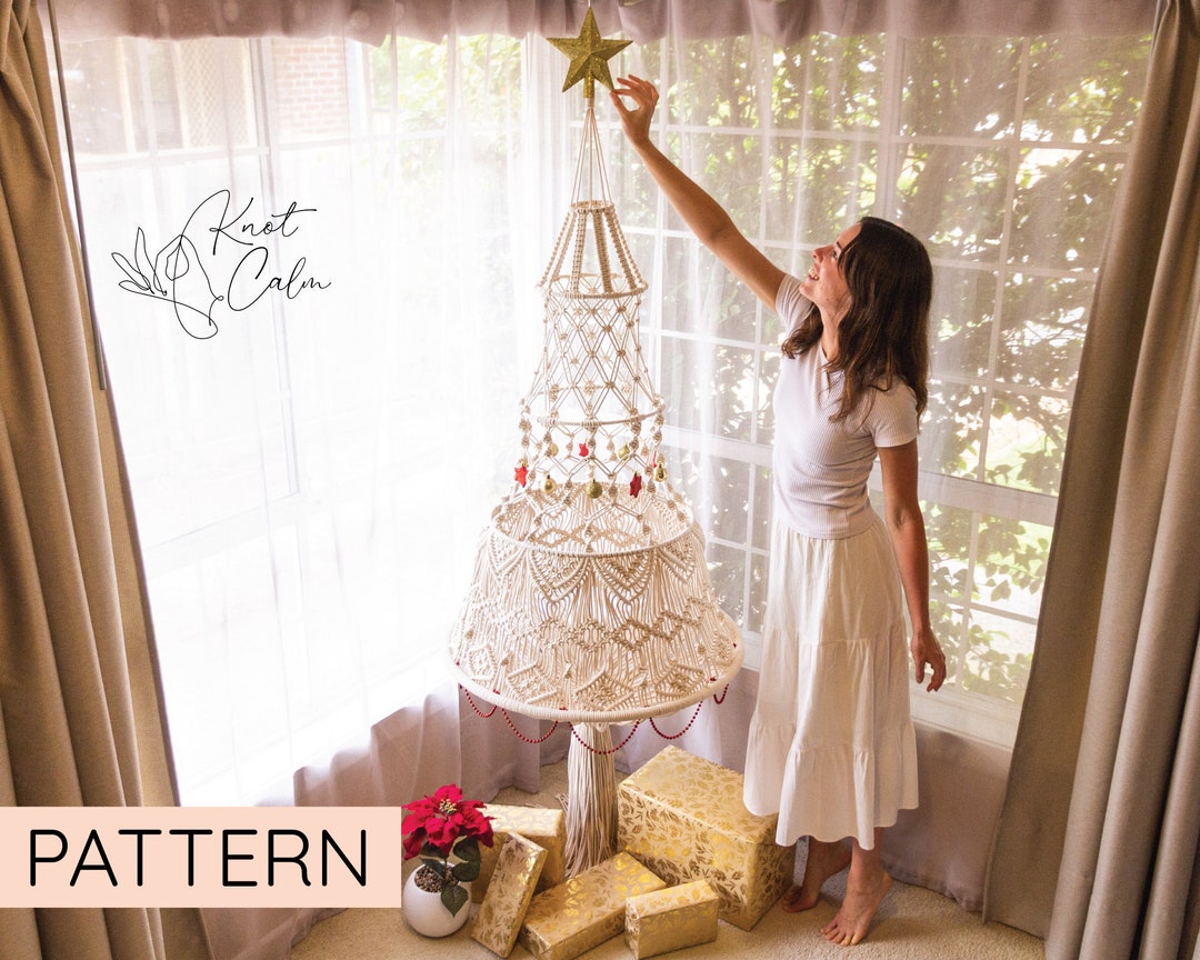 PATTERN Large Macrame Christmas Tree - Etsy