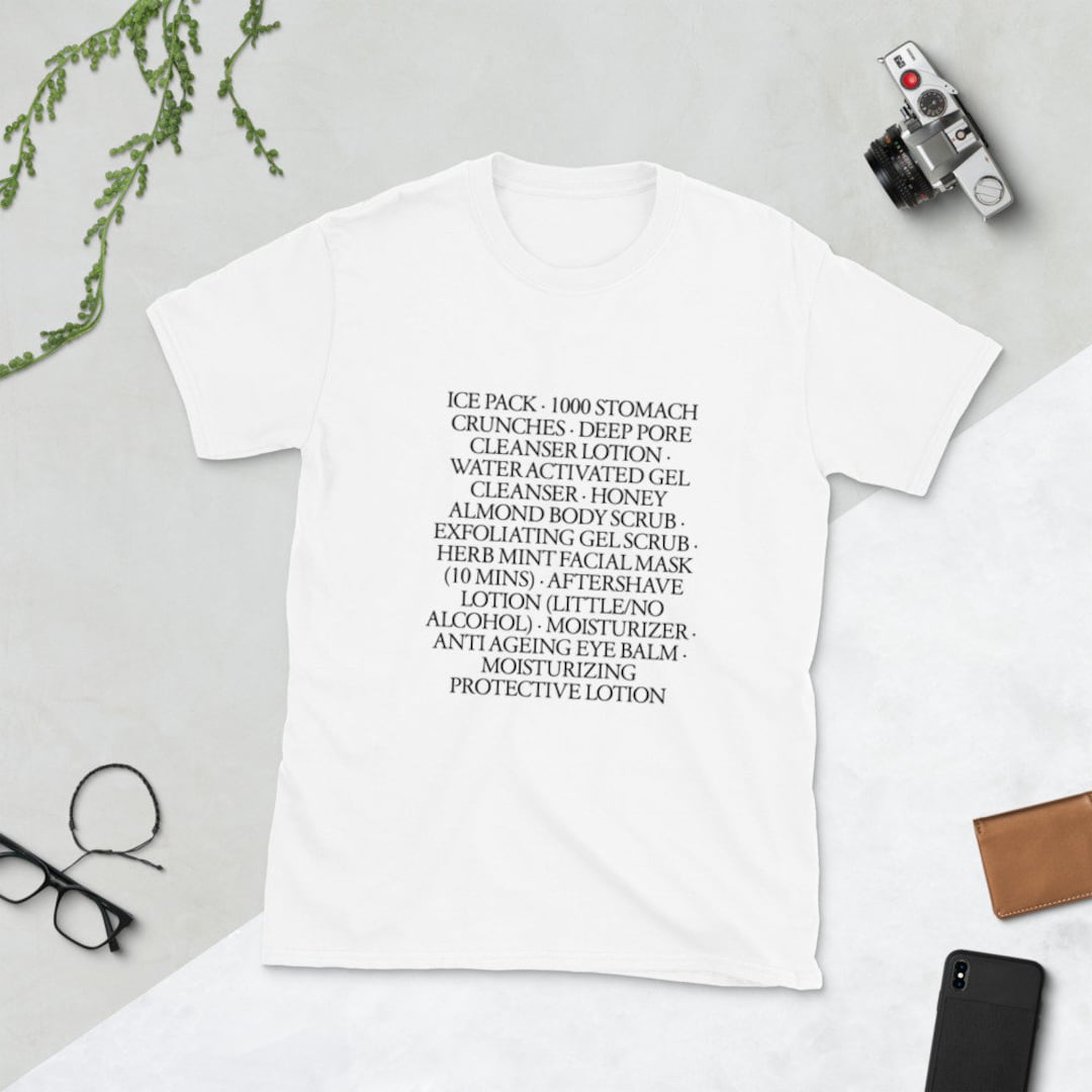 Patrick Bateman Morning Routine Short-sleeve T-shirt - Etsy