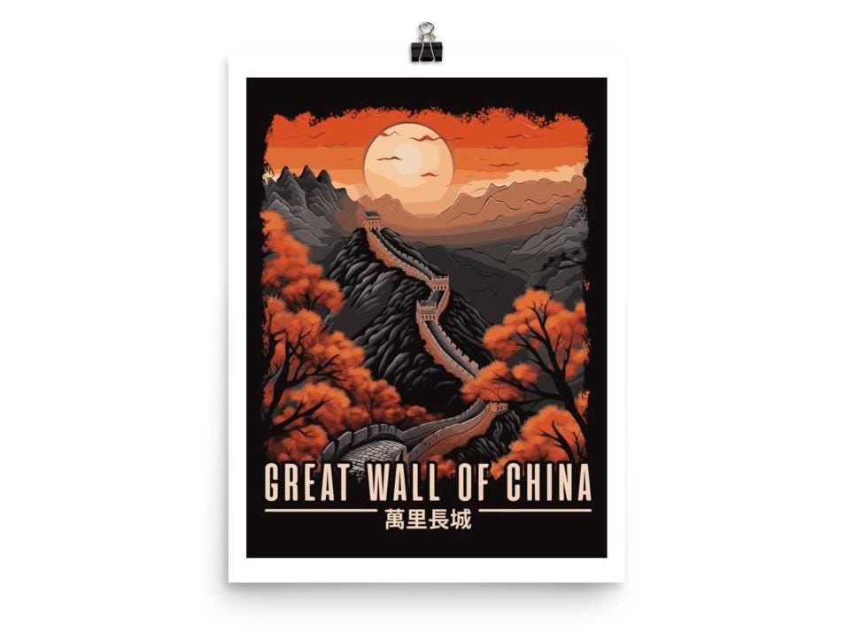 The Great Wall of China Chinese Culture History Poster Print - Etsy