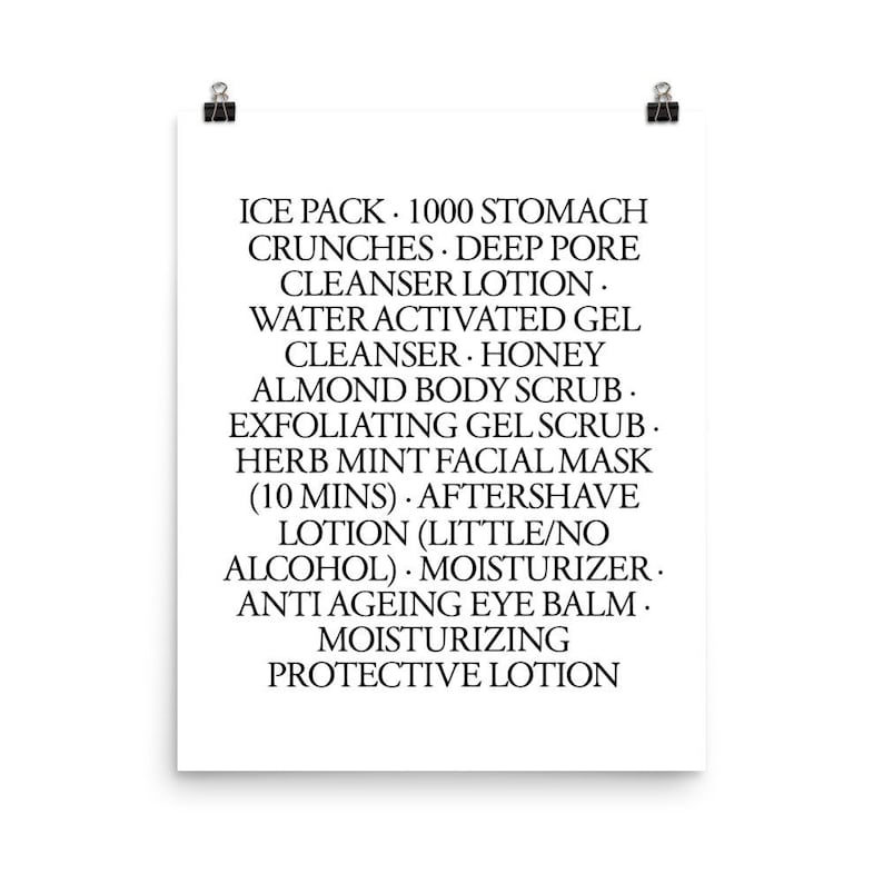 Patrick Bateman Morning Routine Poster - Etsy Australia