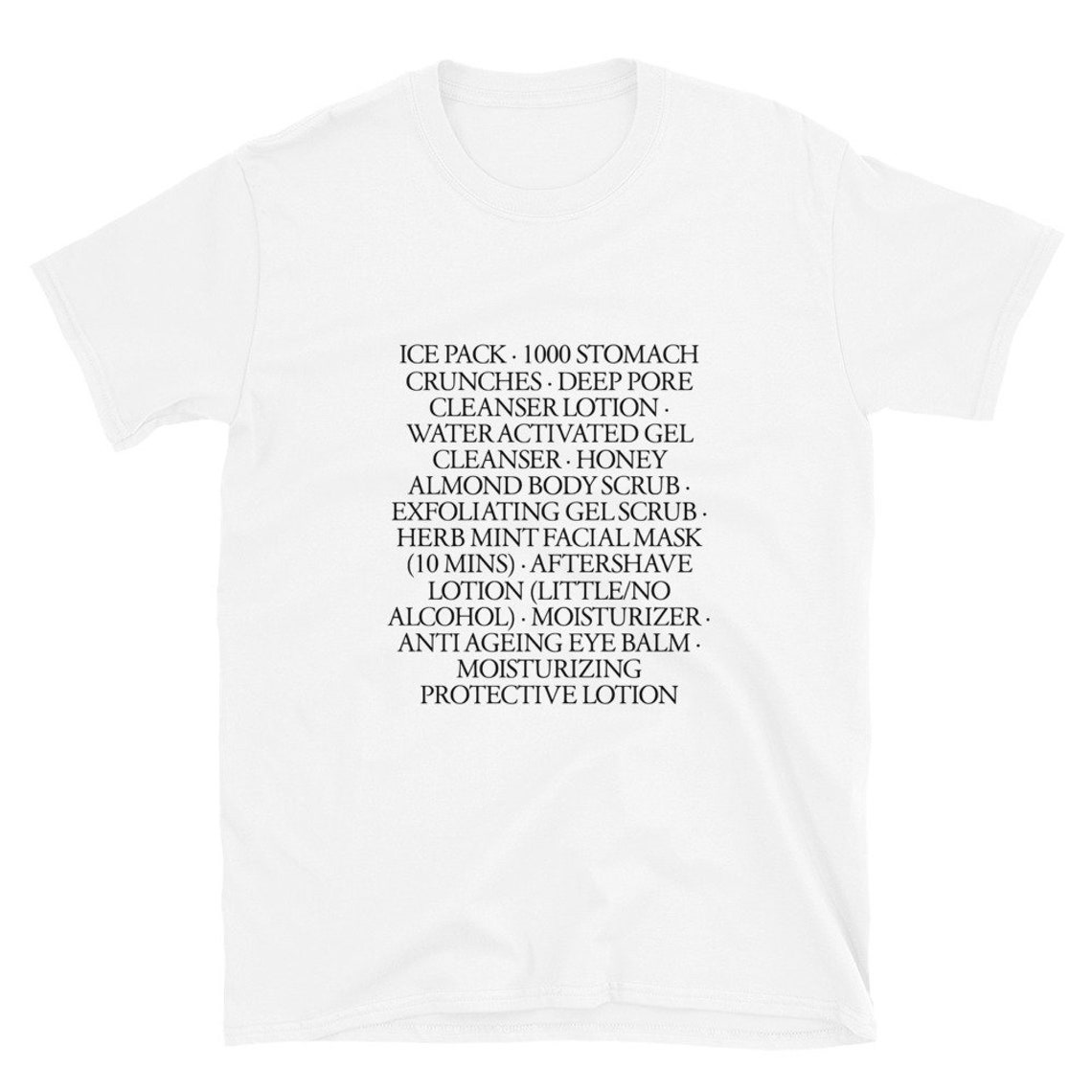 Patrick Bateman Morning Routine Short-sleeve T-shirt - Etsy