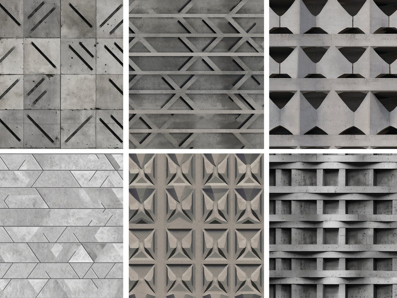 Concrete Digital Texture Effect Industrial Brutalist Seamless ...