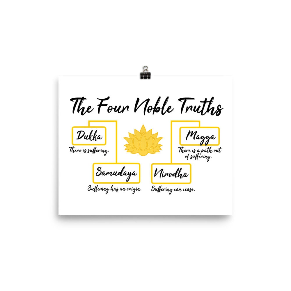 The Four Noble Truths Poster - Etsy