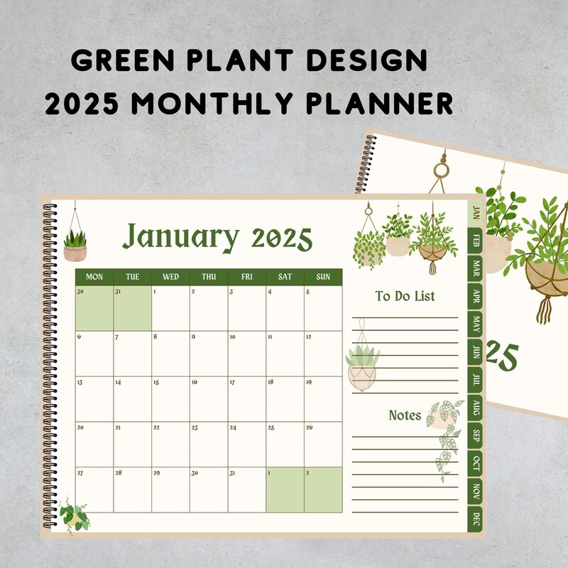 Botanical Planner - Etsy