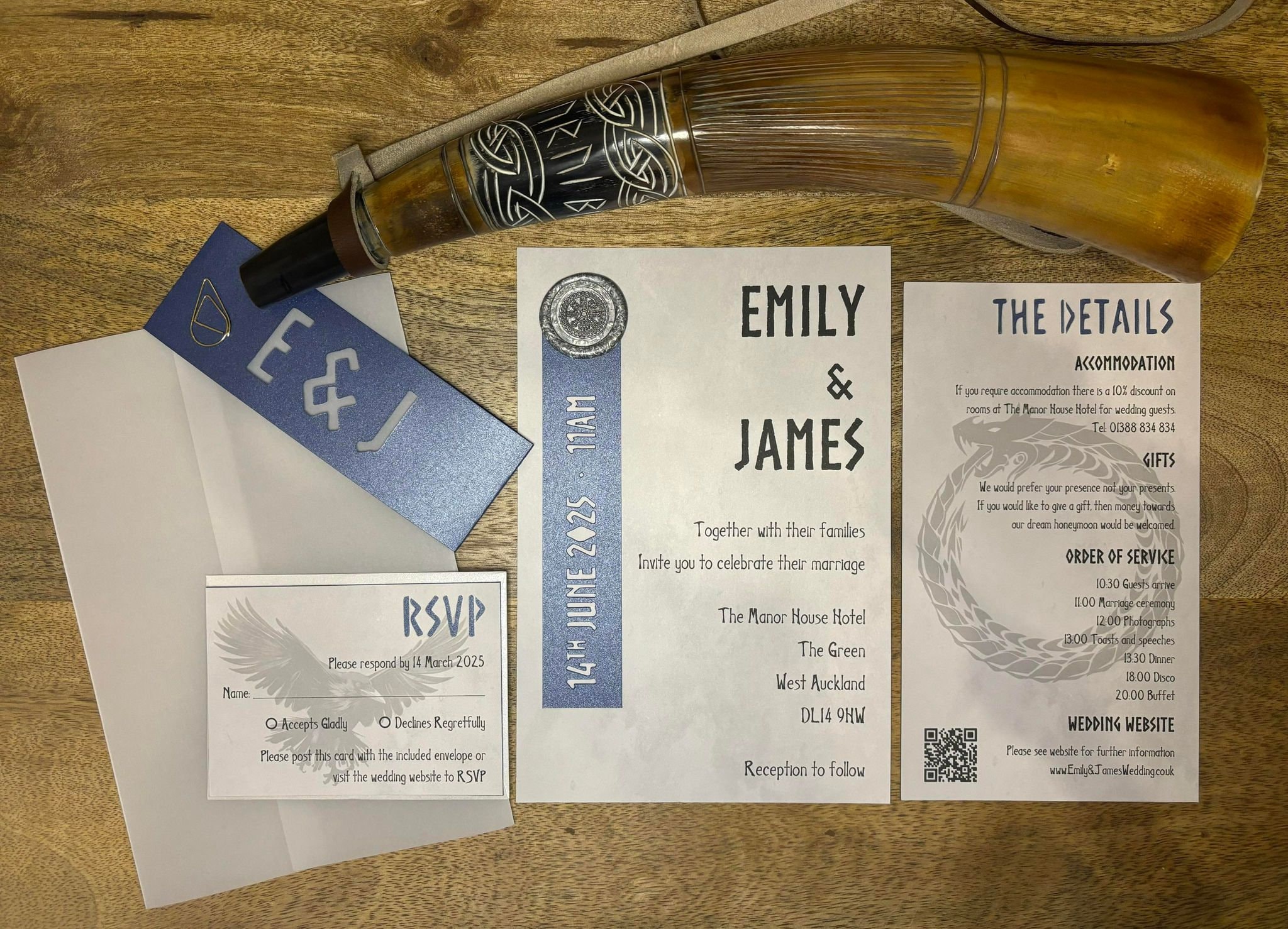 Viking Wedding Invitation, Odin Party Invites, Fantasy Event ...