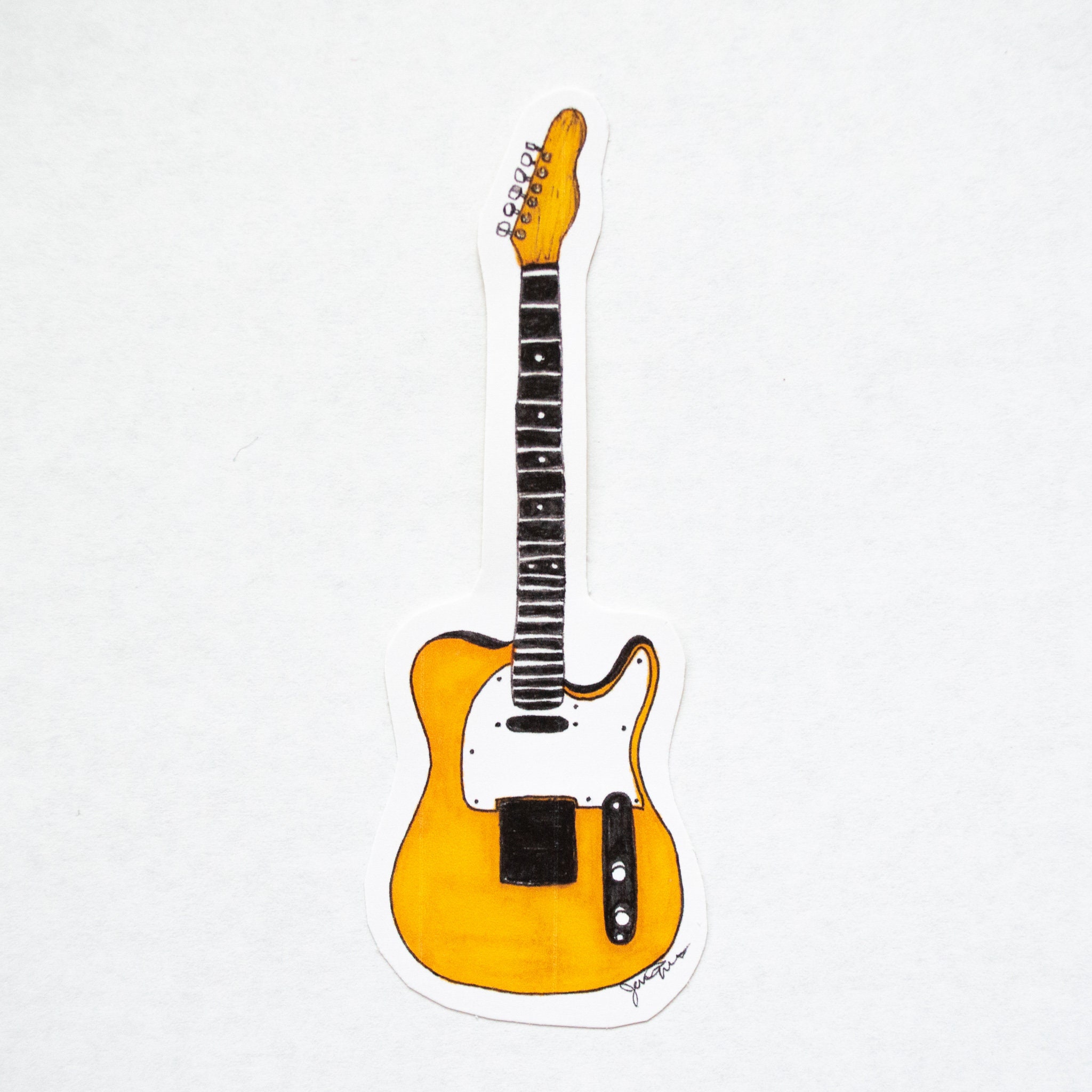 Telecaster Guitar Laptop Sticker - Etsy
