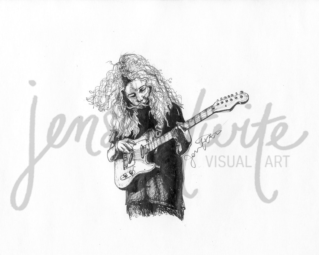 Indigo De Souza Pen and Ink Drawing Print - Etsy