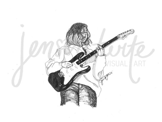 Clairo Pen and Ink Drawing Print - Etsy