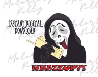 Scary Movie Wazzup Svg, Scream Face Svg, Wazzup Svg, Ghost Face Svg ...