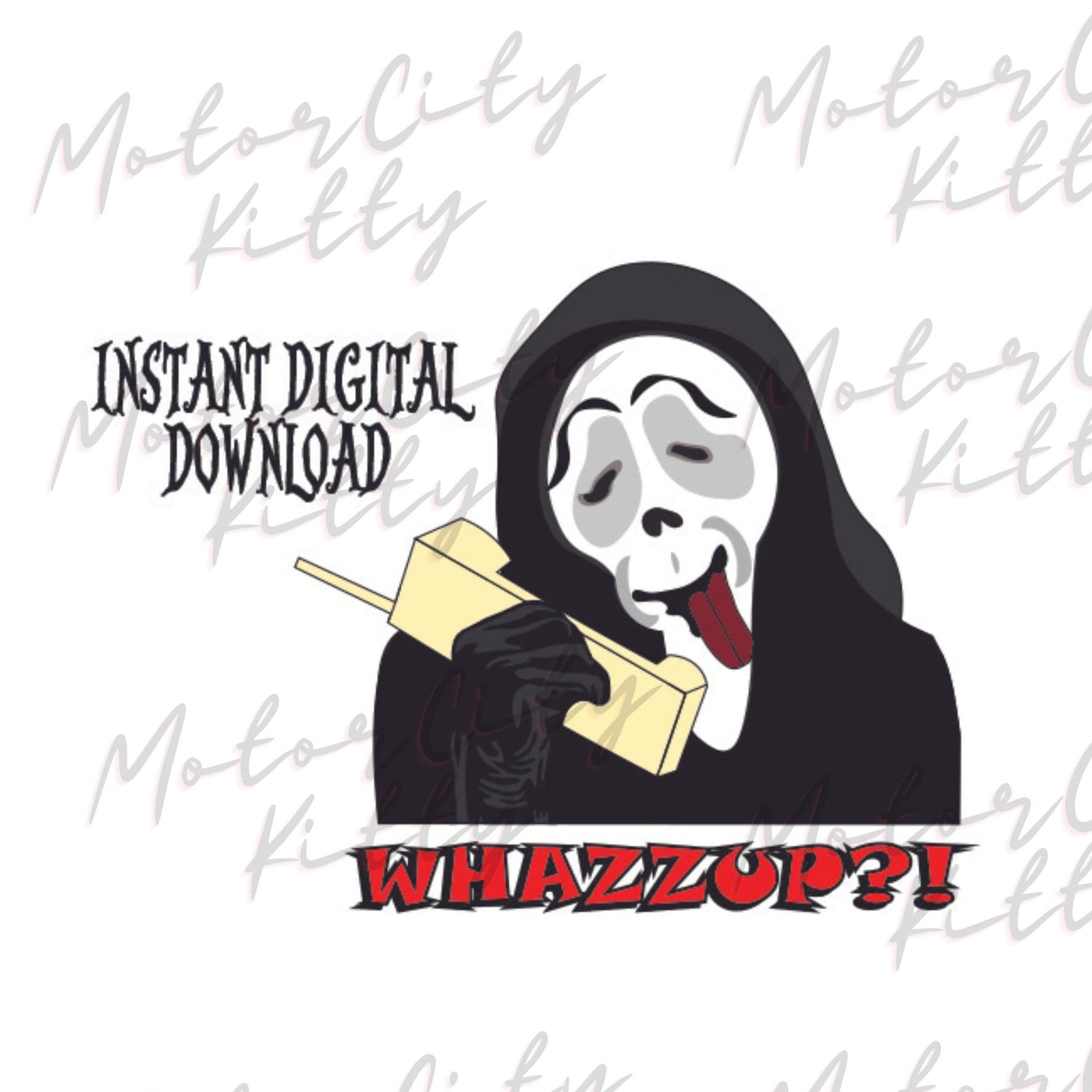 Ghost Face High Scream Halloween Scary Movie Phone Cricut Silhouette ...