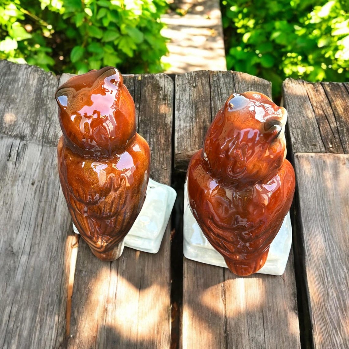 Vintage Goebel Germany Ceramic Porcelain Owl Figurines 3.5" Tall - Etsy