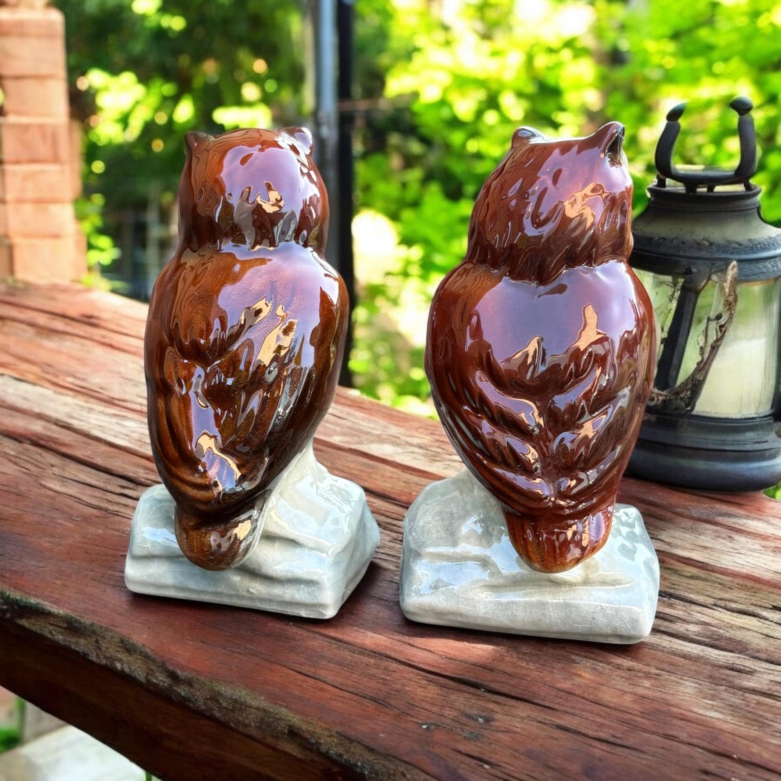 Vintage Goebel Germany Ceramic Porcelain Owl Figurines 3.5" Tall - Etsy
