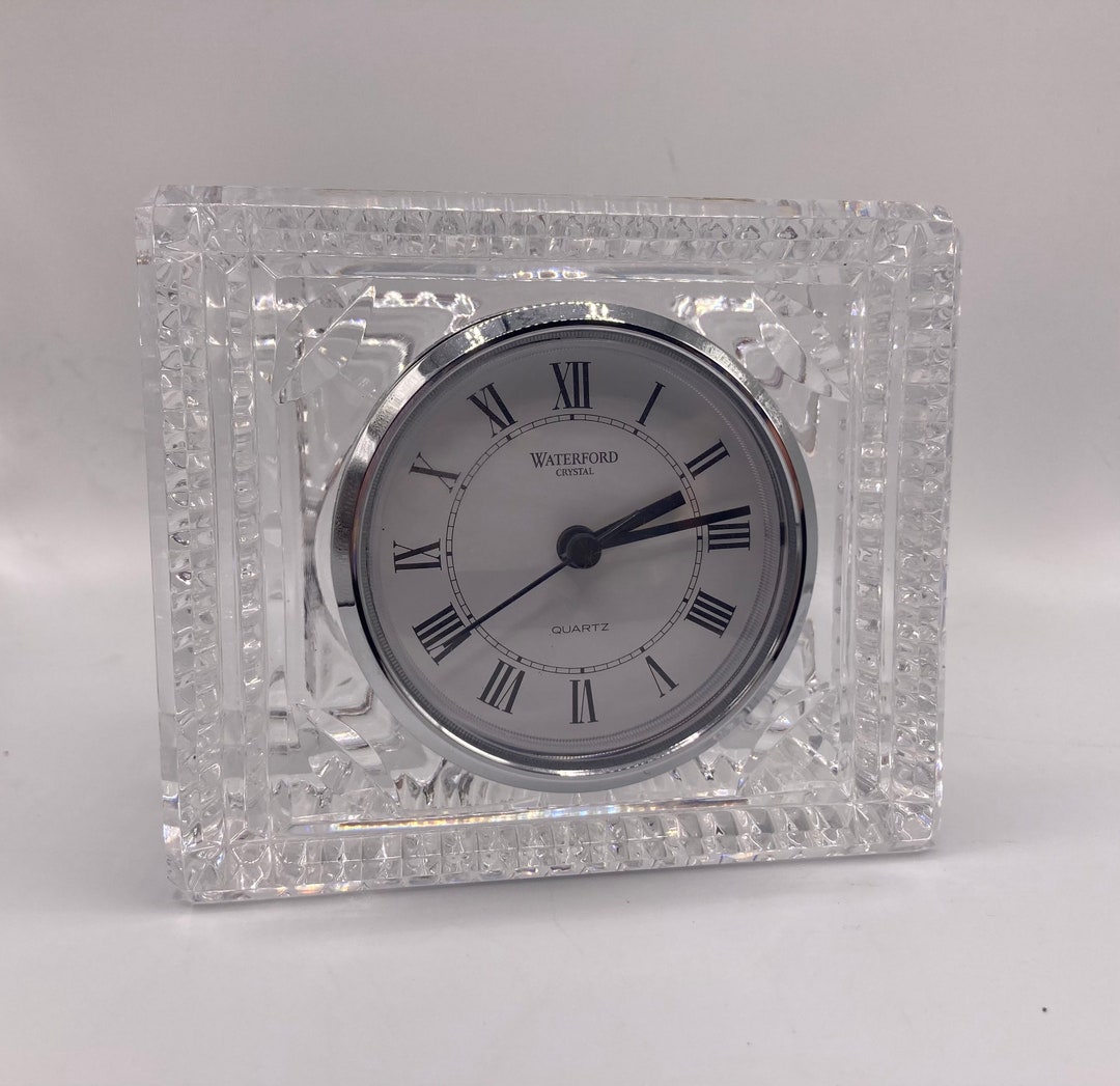 Waterford Crystal Rectangular Clock - Needs New Clock Component - Etsy