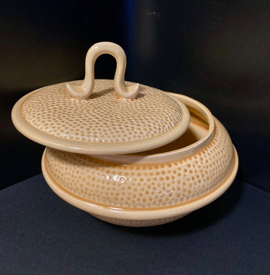 Mid Century Modern Lidded Casserole Dish With Two Serving Trays - Etsy