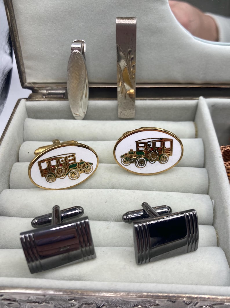 Vintage Cufflinks and Tie Pin Tie Clip Assortment, Men's Jewelry - Etsy