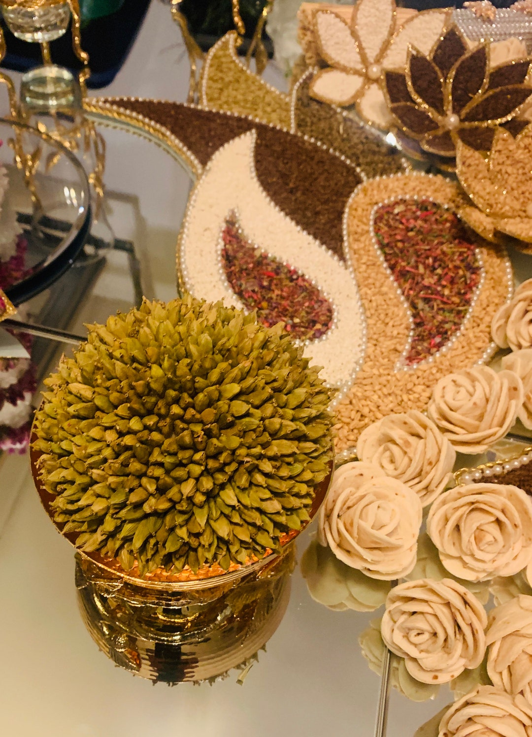 Sofreh Aghd Natural Cardamom ( Hel) Pods Half Ball for Weddings - Etsy