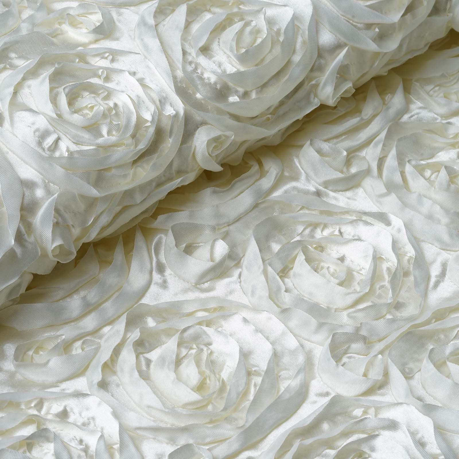 Sofreh Aghd Rosette 3D Embossed Satin Overlay for Wedding Party Event ...