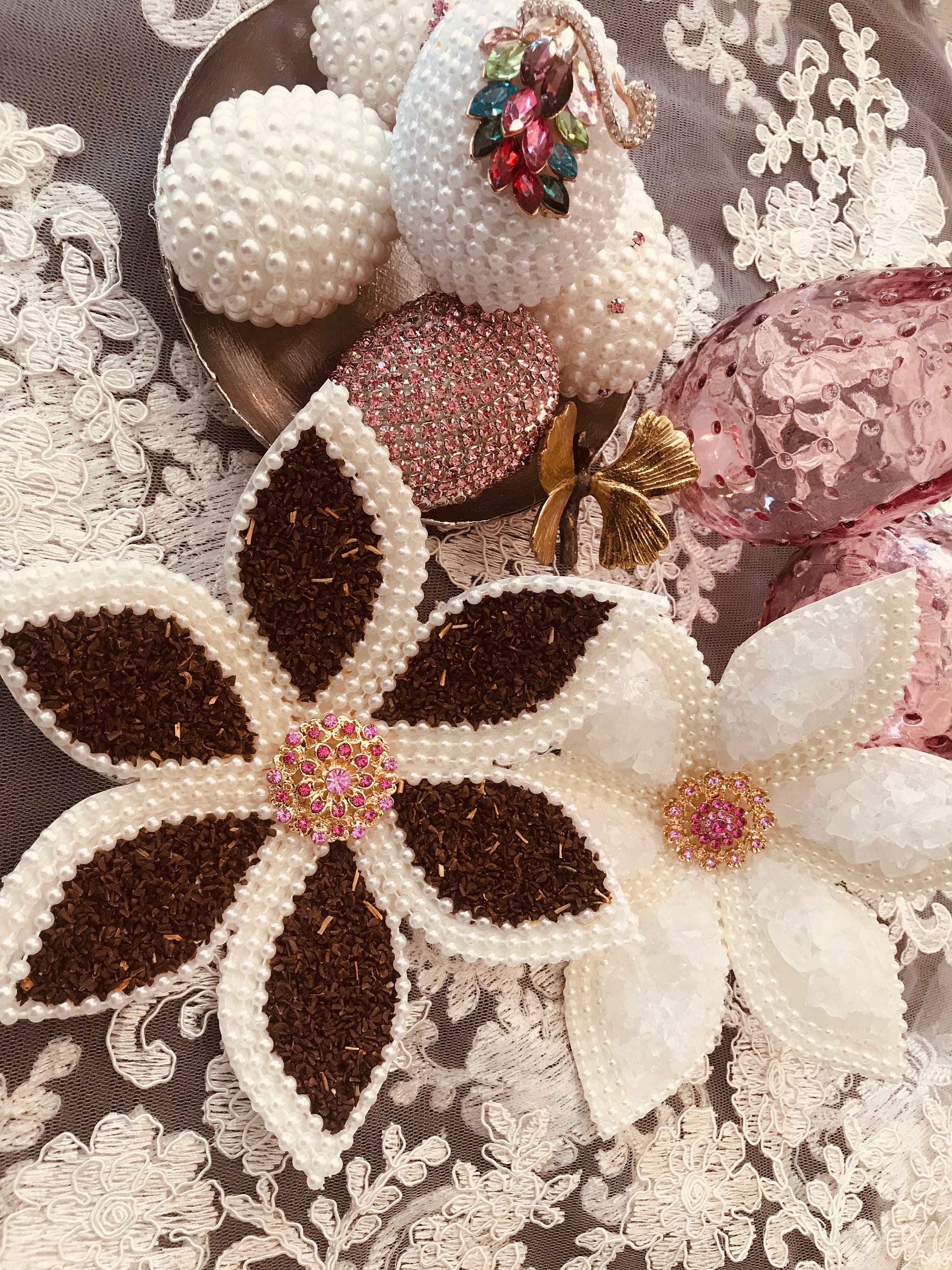 Sofreh Aghd Nabat & Esphand Flowers With Pearl Trimming for | Etsy