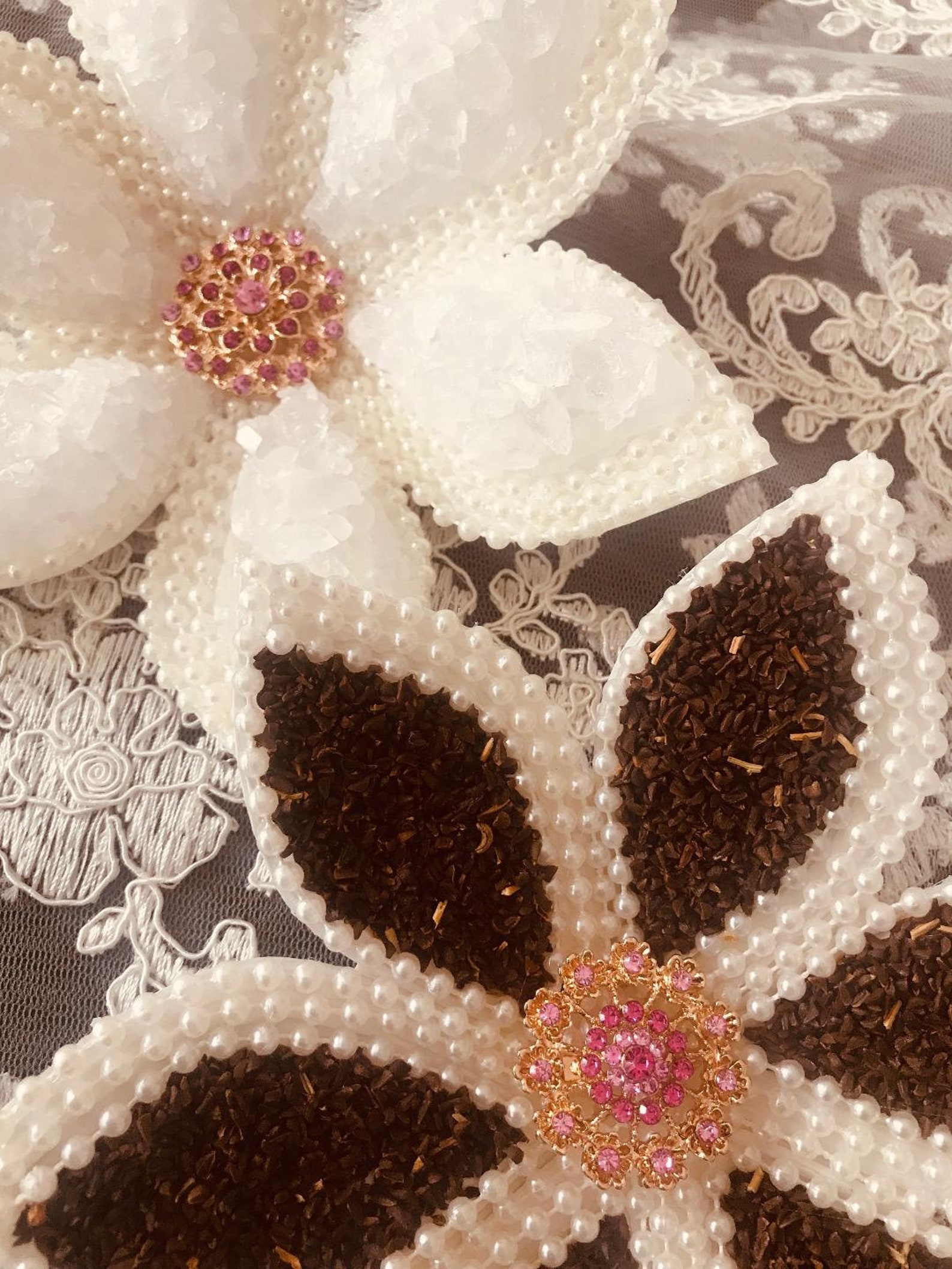 Sofreh Aghd Nabat & Esphand Flowers With Pearl Trimming for | Etsy