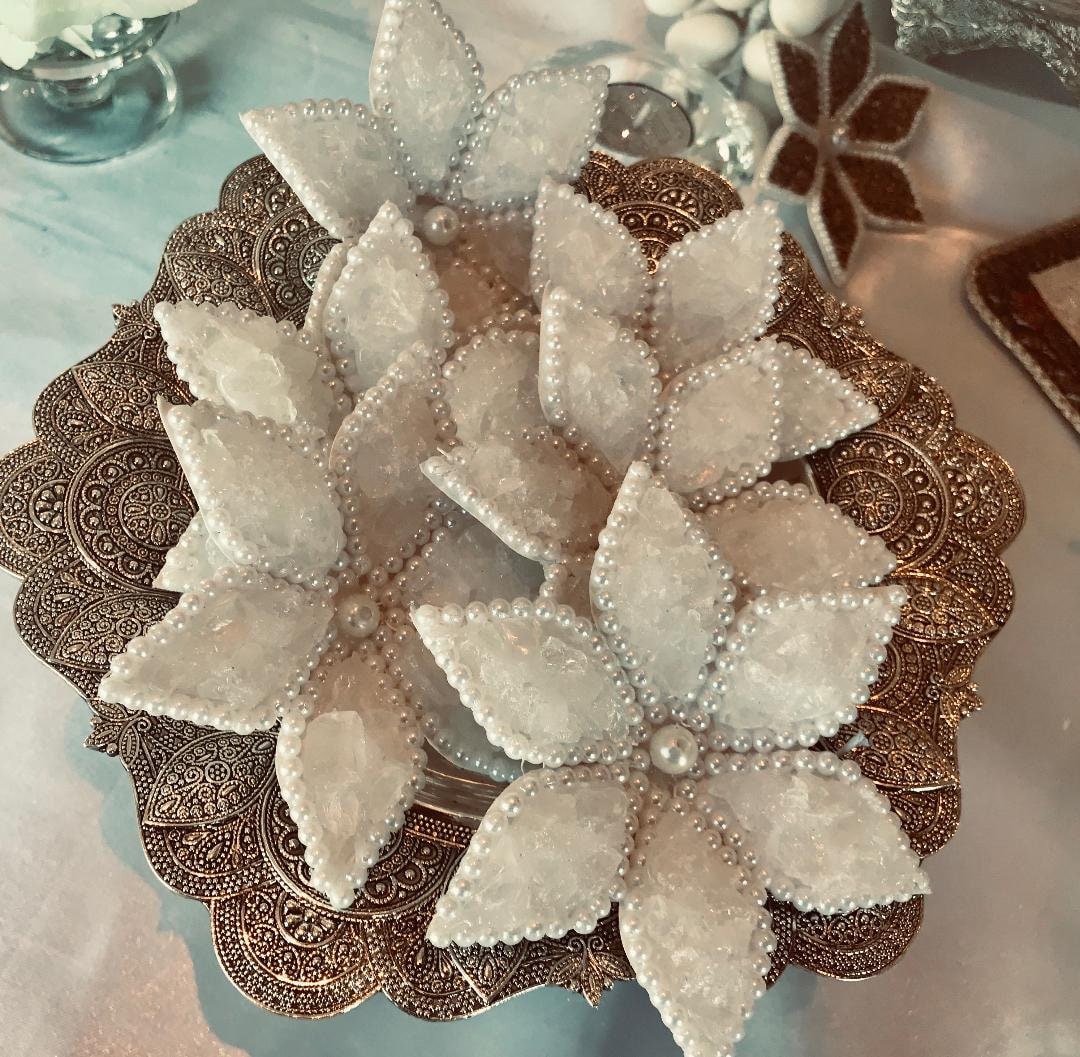 Sofreh Aghd Small Nabat Flower With Pearl Trims for Persian - Etsy UK